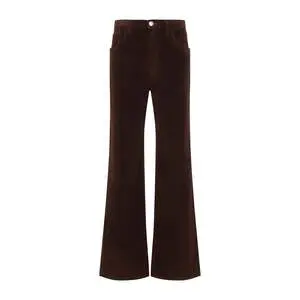 Marni Five Pocket Flared Leg Penats - Brown