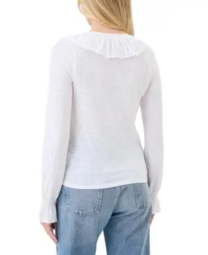 Goldie LeWinter Bella Ruffle Top - White