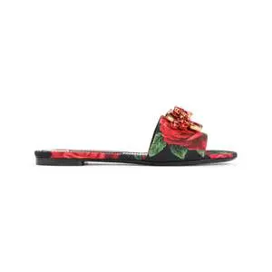 Dolce & Gabbana Dg Flat Sandals - Red