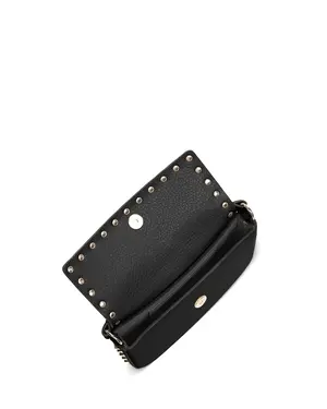 Valentino Garavani Mini Rockstud Leather Top Handle Bag - Black Multi