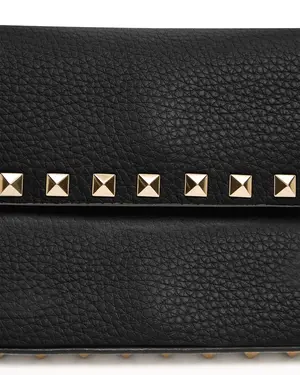 Valentino Garavani Mini Rockstud Leather Top Handle Bag - Black Multi