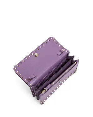 Valentino Garavani Rockstud Leather Crossbody Wallet