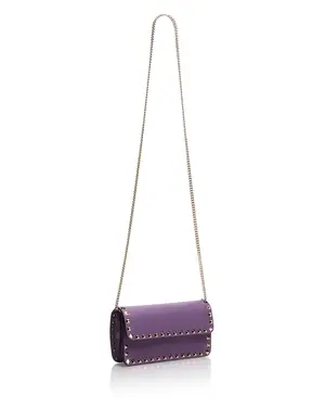 Valentino Garavani Rockstud Leather Crossbody Wallet