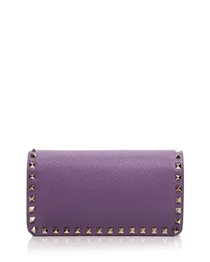 Valentino Garavani Rockstud Leather Crossbody Wallet