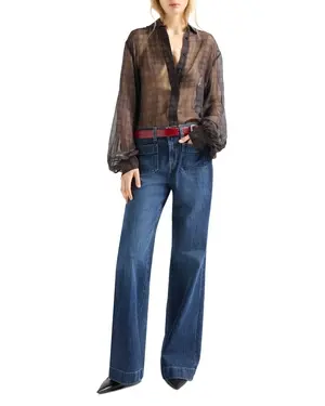 7 For All Mankind Modern Dojo High Rise Flare Jeans