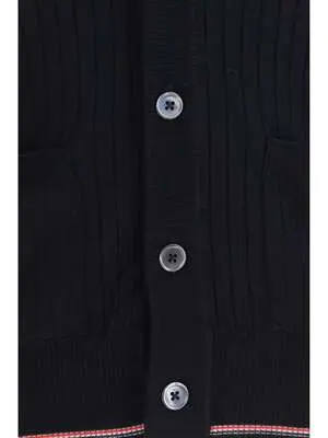 Thom Browne Ribbed Merino Wool Cardigan