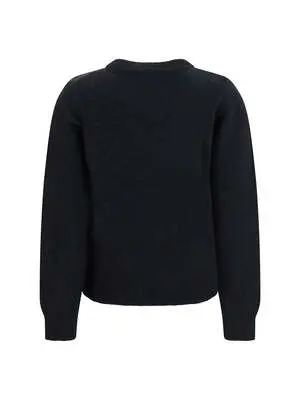 GANNI Wool Sweater Forest Teddy