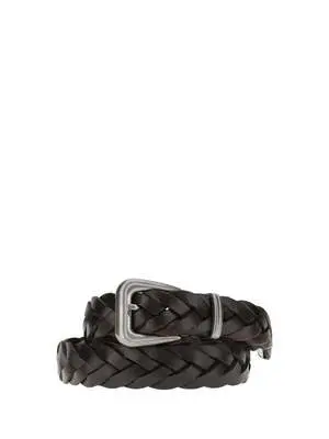 Brunello Cucinelli Braided Leather Belt