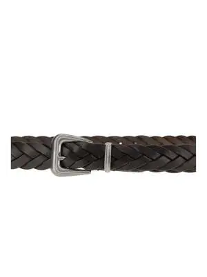 Brunello Cucinelli Braided Leather Belt