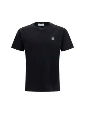 Stone Island Logo Patch T-shirt - Black