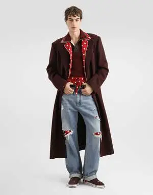 Dolce & Gabbana Polka Dot-print Vanity Silk Twill Trousers