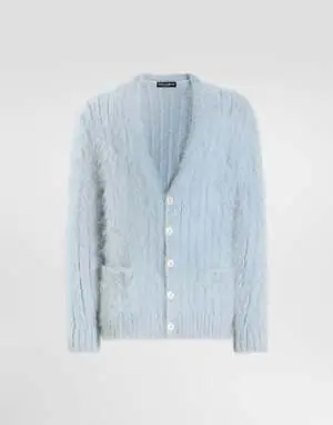 Dolce & Gabbana Mohair Cardigan - Grey