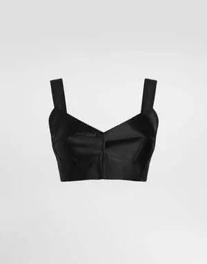 Dolce & Gabbana Satin Bustier Top
