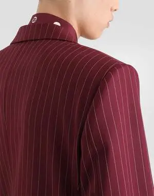Dolce & Gabbana Double-breasted Martini Suit In Pinstriped Wool