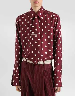 Dolce & Gabbana Polka Dot-print Silk Twill Tie - Multicolor
