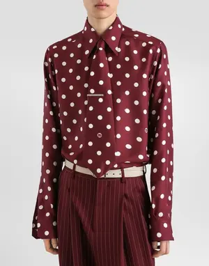 Dolce & Gabbana Polka Dot-print Silk Twill Tie - Multicolor