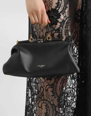 Dolce & Gabbana Medium Grandma Handbag In Plongé Nappa Leather