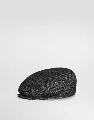 Dolce & Gabbana Chevron Wool Flat Cap - Multicolor
