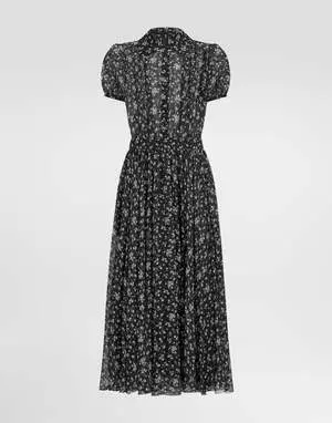 Dolce & Gabbana Floral-print Chiffon Dress