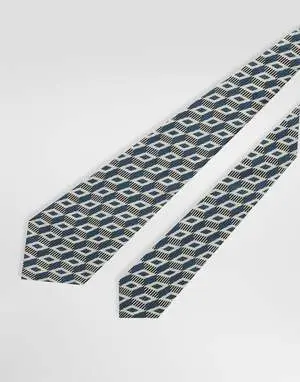 Dolce & Gabbana Diamond-shaped Jacquard Tie - Multicolor
