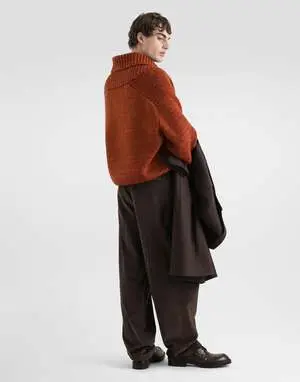 Dolce & Gabbana Wool Mouliné Sweater - Brown