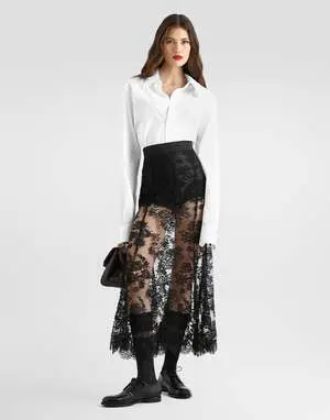 Dolce & Gabbana Chantilly Lace Skirt