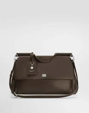 Dolce & Gabbana My Sicily Calfskin Handbag - Brown