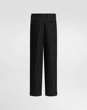 Dolce & Gabbana Pinstripe Virgin Wool Trousers
