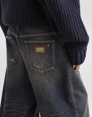 Dolce & Gabbana Denim Trousers - Multicolor