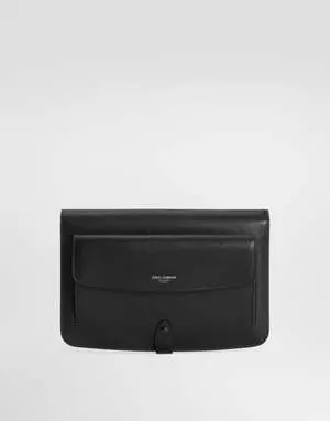 Dolce & Gabbana Calfskin Clutch Bag - Black