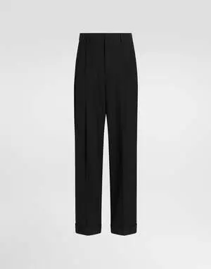 Dolce & Gabbana Wool Jacquard Trousers