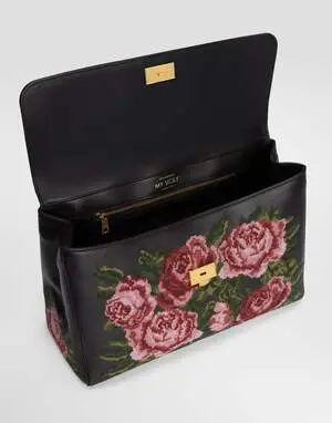Dolce & Gabbana Maxi My Sicily Handbag In Fine Stitch Embroidery - Multicolor