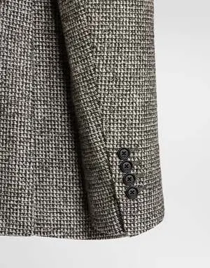 Dolce & Gabbana Sinatra Double-breasted Jacket In Birdseye Wool Blend