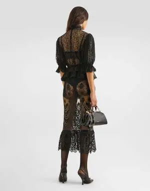 Dolce & Gabbana Chantilly Lace Skirt