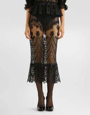 Dolce & Gabbana Chantilly Lace Skirt