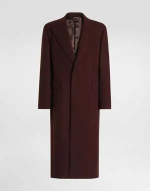 Dolce & Gabbana Single-breasted Virgin Wool Blend Coat