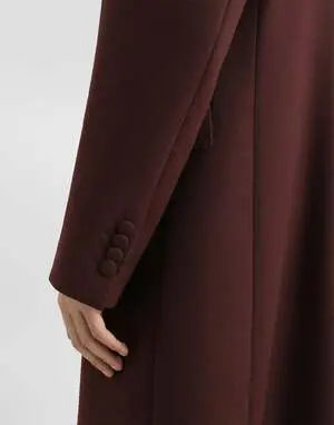 Dolce & Gabbana Single-breasted Virgin Wool Blend Coat