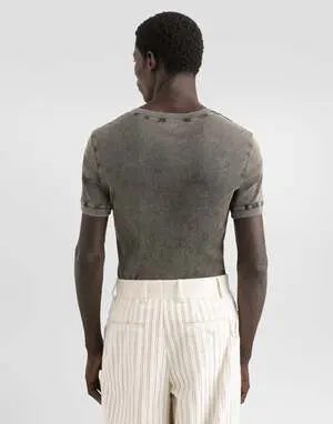 Dolce & Gabbana Ribbed Cotton T-shirt