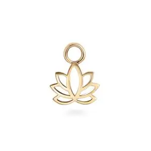 ZOHREH Lotus Flower Earring Charm 9k - Gold