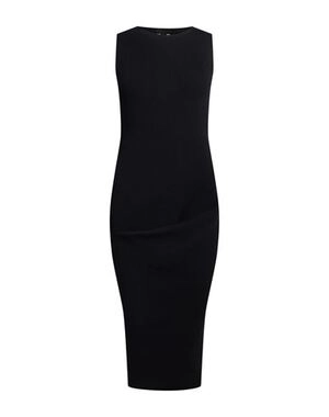 Rick Owens Midi Dress Size Viscose, Polyester - Black
