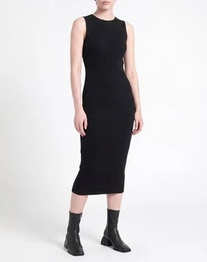 Rick Owens Midi Dress Size Viscose, Polyester
