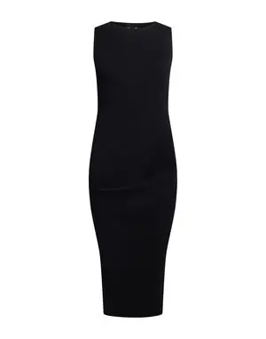 Rick Owens Midi Dress Size Viscose, Polyester
