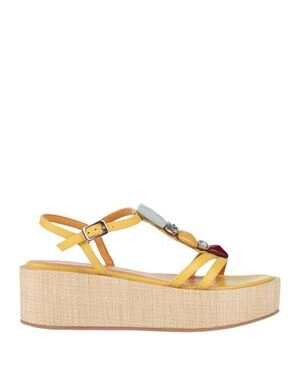 APEPAZZA Espadrilles Size Leather - Yellow