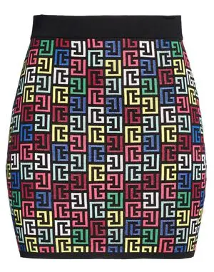 Balmain Mini Skirt Size Viscose, Polyester, Polyamide