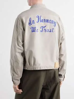 Visvim 101xx Embroidered Garment-dyed Corduroy Jacket - Beige