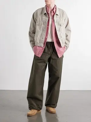 Visvim 101xx Embroidered Garment-dyed Corduroy Jacket