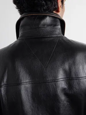 Bottega Veneta Intrecciato Leather Jacket
