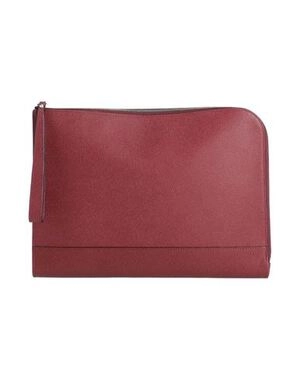 VALEXTRA Document Holder Calfskin - Red
