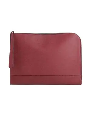 VALEXTRA Document Holder Calfskin - Red