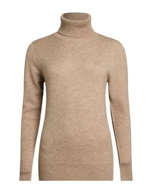 Fabiana Filippi Turtleneck Tan Size Cashmere - Brown